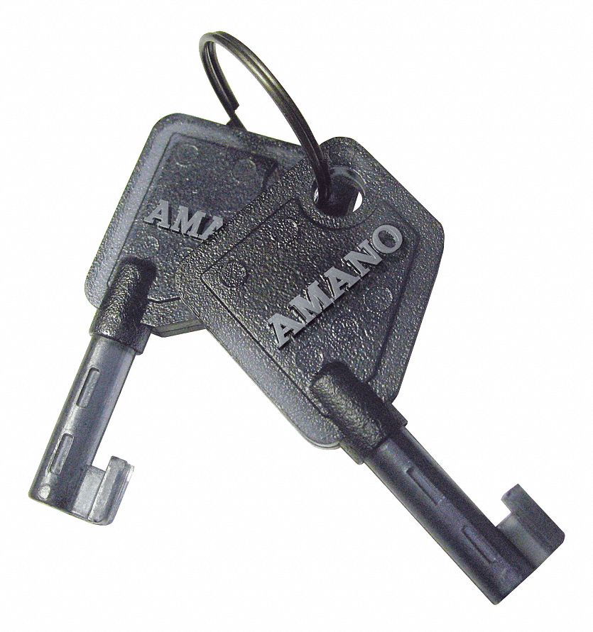 AMANO, Plastic Key For Amano Pix Series - 36X555|AJR-201150 - Grainger