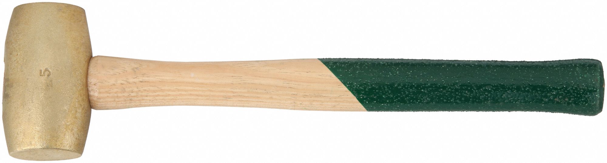 Wood Handle, 4 5/8 lb Head Wt, Brass Mallet - 36XC23|5BH - Grainger