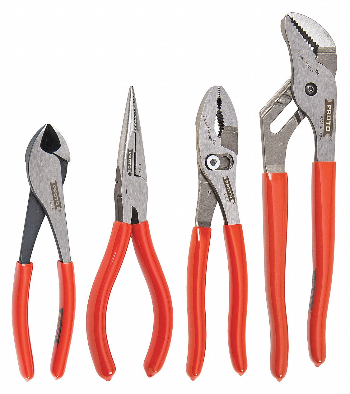 4 Pliers, Manual, Plier Set - 36XE19|J200XLS - Grainger