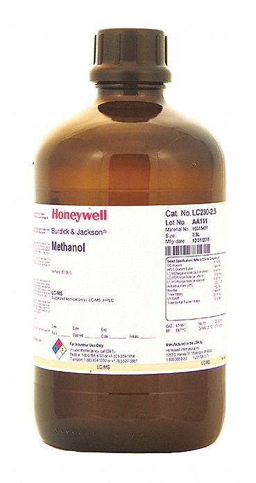 HPLC, 2.5 L, Methanol - 36XL93|LC230-2.5 - Grainger