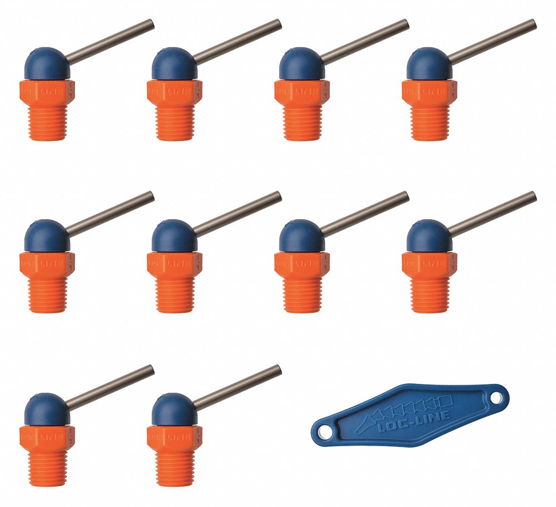 LOC-LINE, Acetal, 0.12 in Hole Dia, CT Style Nozzle - 36XP19|79071 ...