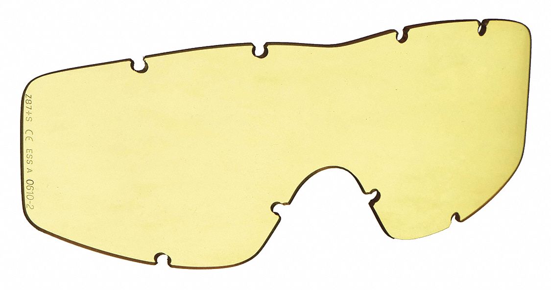 ESS, Yellow, Anti-Fog/Scratch-Resistant, Replacement Lens - 36Y142|740 ...