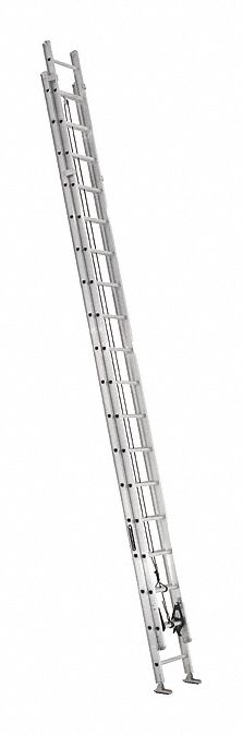 LOUISVILLE, 36 ft Ladder Size, Aluminum, Extension Ladder - 36Y331 ...