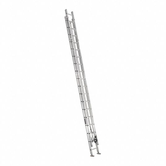 LOUISVILLE, 36 ft Ladder Size, Aluminum, Extension Ladder - 36Y331 ...