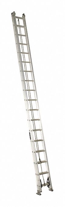 LOUISVILLE LADDER, 36 ft Ladder Size, Aluminum, Extension Ladder ...