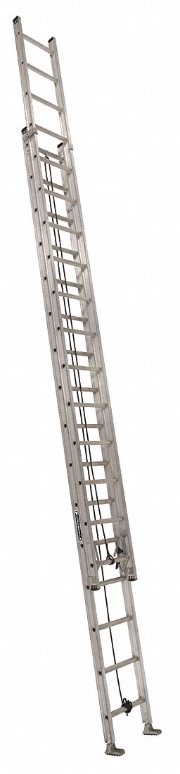 LOUISVILLE LADDER, 32 ft Ladder Size, Aluminum, Extension Ladder ...