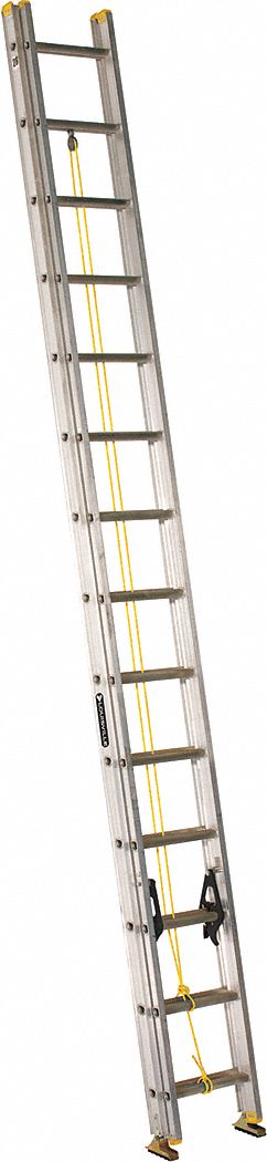 LOUISVILLE, 28 ft Overall Ht, Aluminum, Extension Ladder - 36Y348 ...