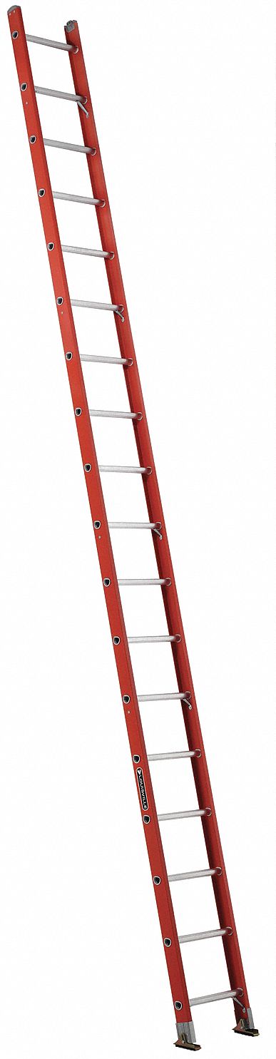 LOUISVILLE, Fiberglass, 300 lb Load Capacity, Straight Ladder - 36Y420 ...