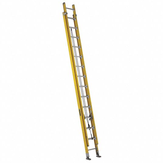 LOUISVILLE LADDER, 28 ft Ladder Size, Fiberglass, Extension Ladder ...
