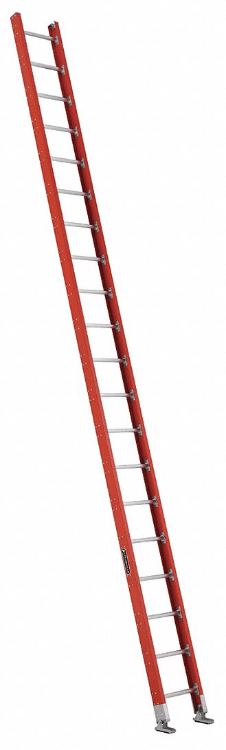 LOUISVILLE, Fiberglass, 300 lb Load Capacity - Max, Straight Ladder ...