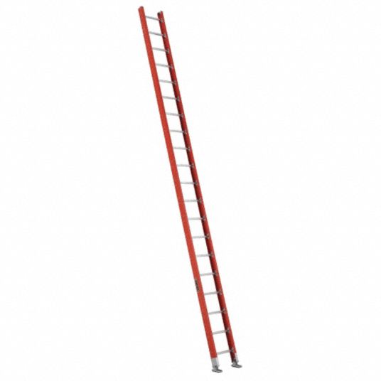 LOUISVILLE, Fiberglass, 300 lb Load Capacity - Max, Straight Ladder ...