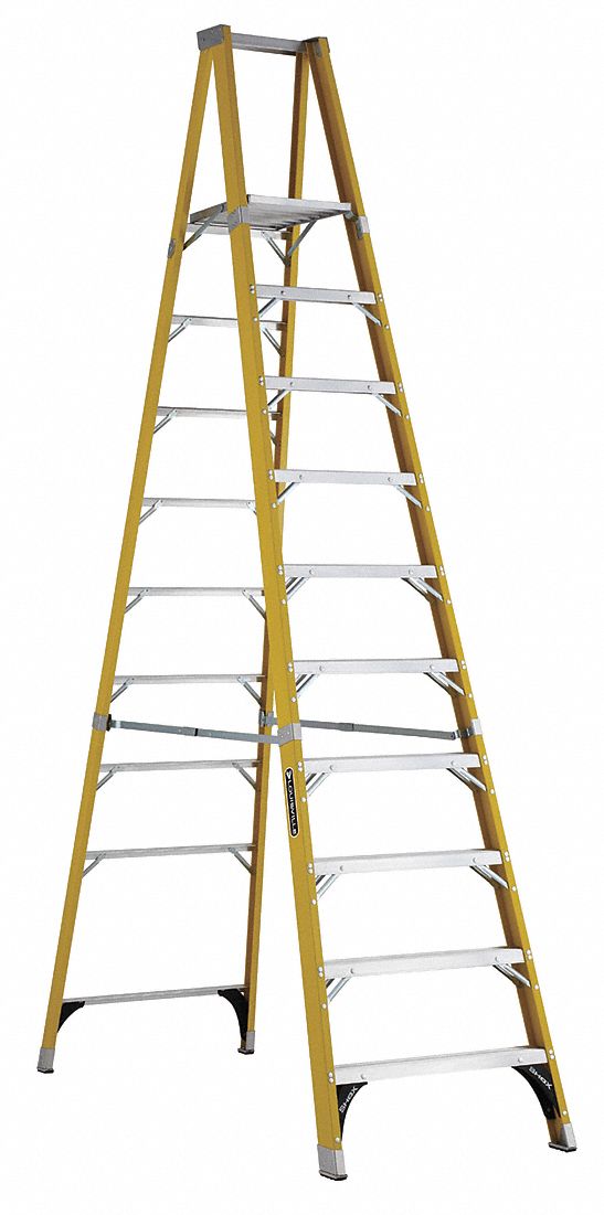 Platform Stepladder,9 ft. 6",FGL,375 lb. - Grainger
