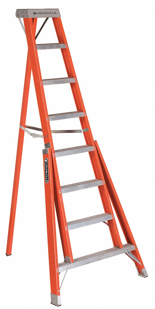 Tripod Ladder,Fg,8 ft.,300 lb. - Grainger