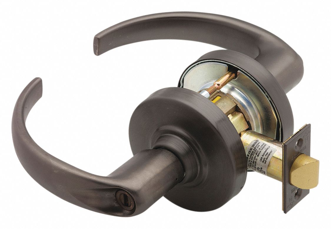 SCHLAGE, Privacy Lever Locksets, Bronze, Door Lockset - 36Z298|ND40S ...