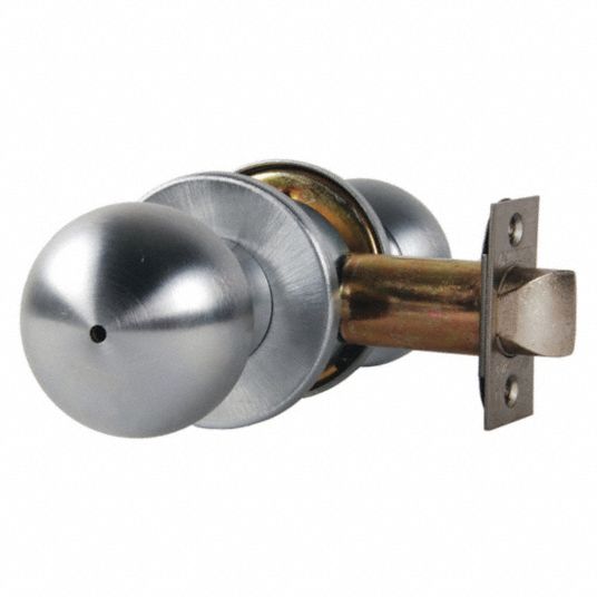 FALCON LOCK, Privacy Knob Locksets, Chrome, Door Lockset - 36Z428|X301S ...