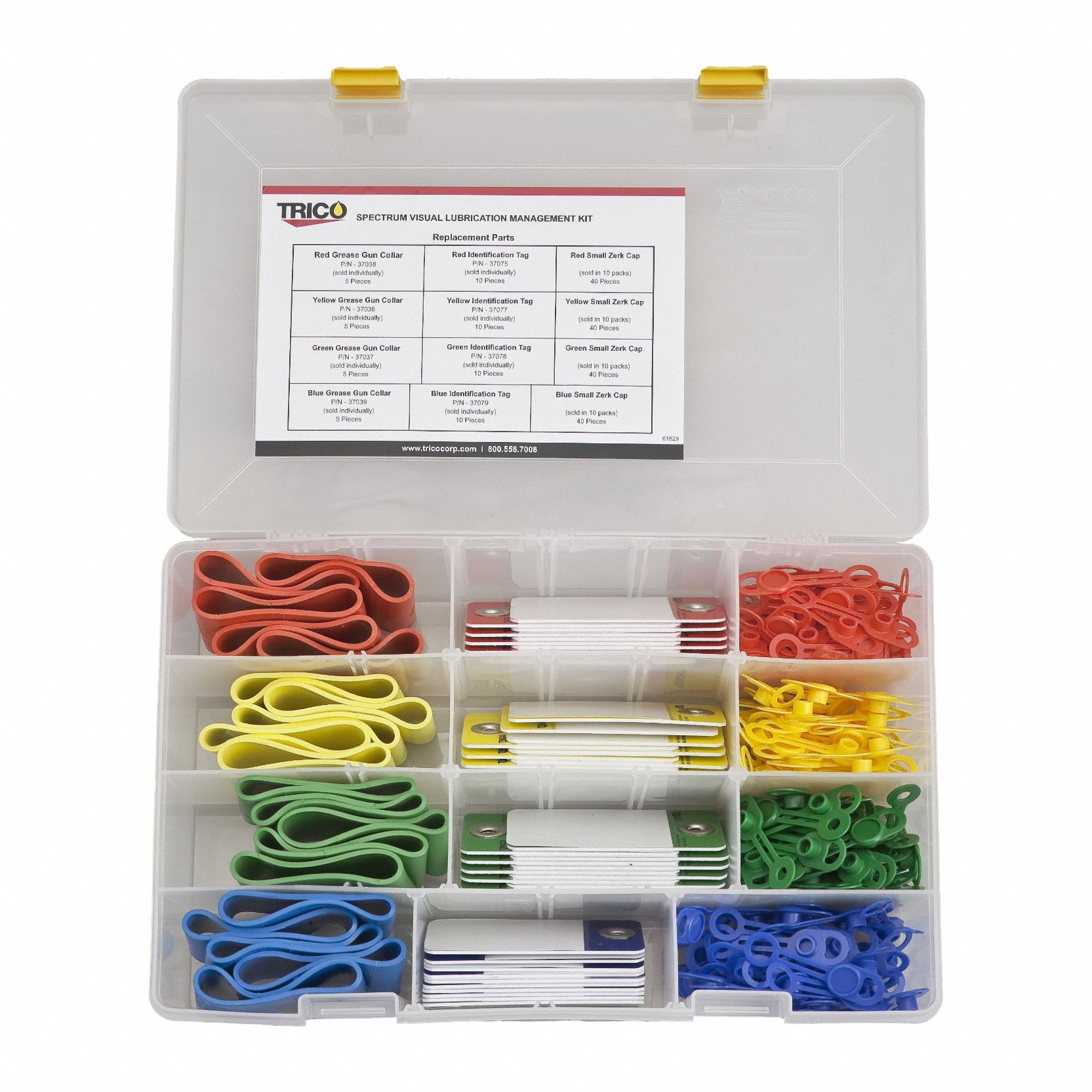 TRICO, Blue/Green/Red/Yellow, ABS/Nitrile Rubber/Plastic, Color Tags ...