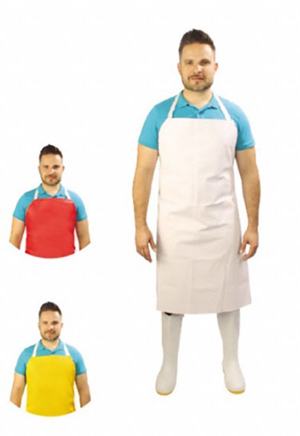 ALYGER Mandil de PVC Soportado en Textil Rojo 43-5/16" - 374EV0 | ML ...