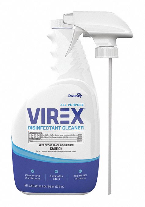 All Purpose,Virex Dsnfctnt Clnr,32oz,PK4 - Grainger