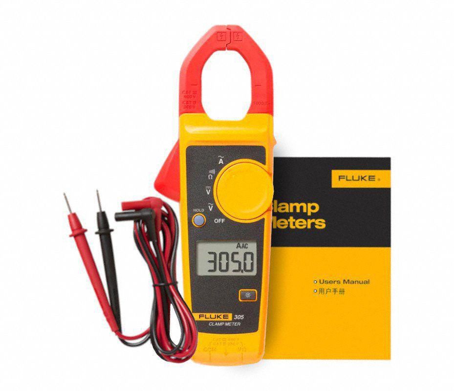 FLUKE Multímetro de Gancho 1000A 600V Tenaza 1-3/16" - Multímetros de ...