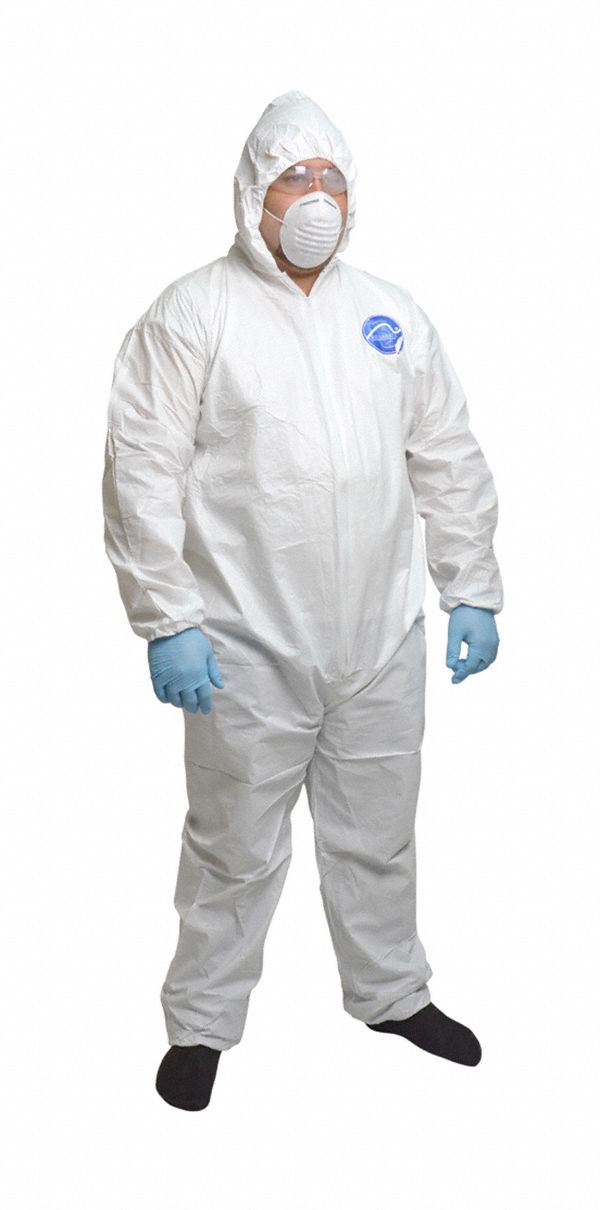 NORBAK Overol Desechable Tela Microporosa Laminada Blanco Talla G ...