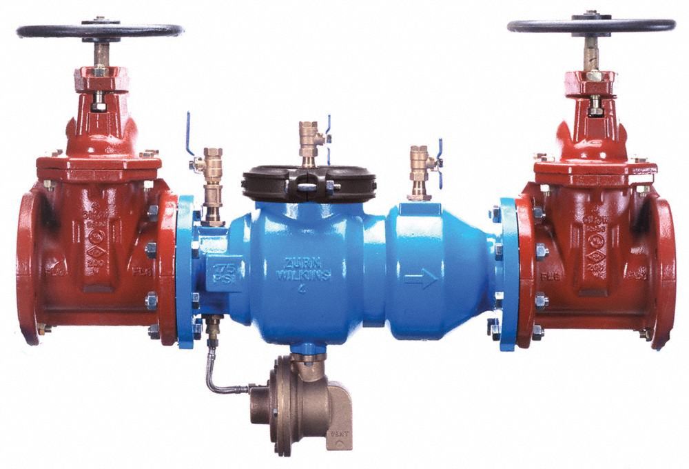 ZURN WILKINS, 375, Std Configuration, Double Check Backflow Preventer ...
