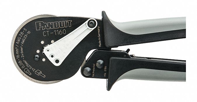 PANDUIT, CT-1160, Controlled Cycle Ferrule Crimp Tool,Ptlocator,Hex ...