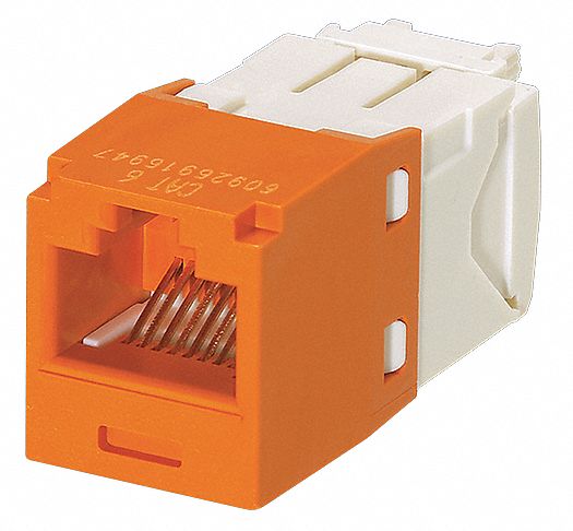 PANDUIT, CJ688TGOR, Module,Cat6,Utp,8p8w,Universal,Or,Tg - 377A32 ...