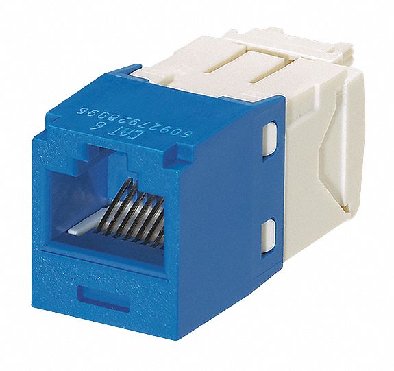 PANDUIT, CJ688TGBU, Module,Cat6,Utp,8p8w,Universal,Bu,Tg - 377A37 ...
