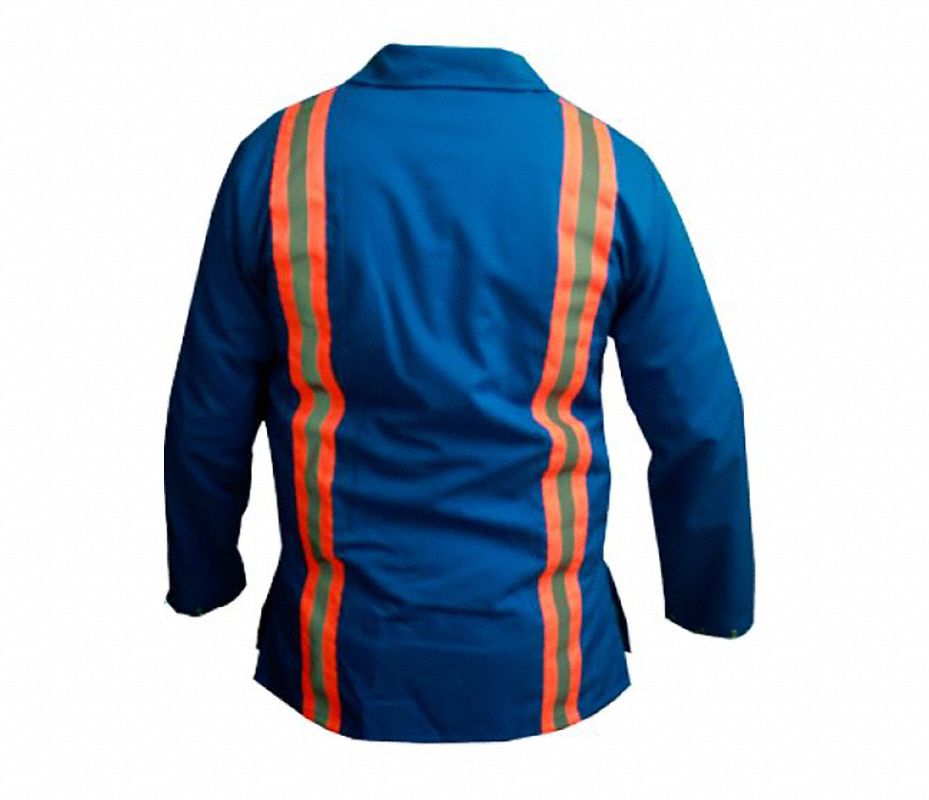 ESTATEC Bata Azul Marino,XCH,Reflejante Gris - Batas para Carnicero y ...