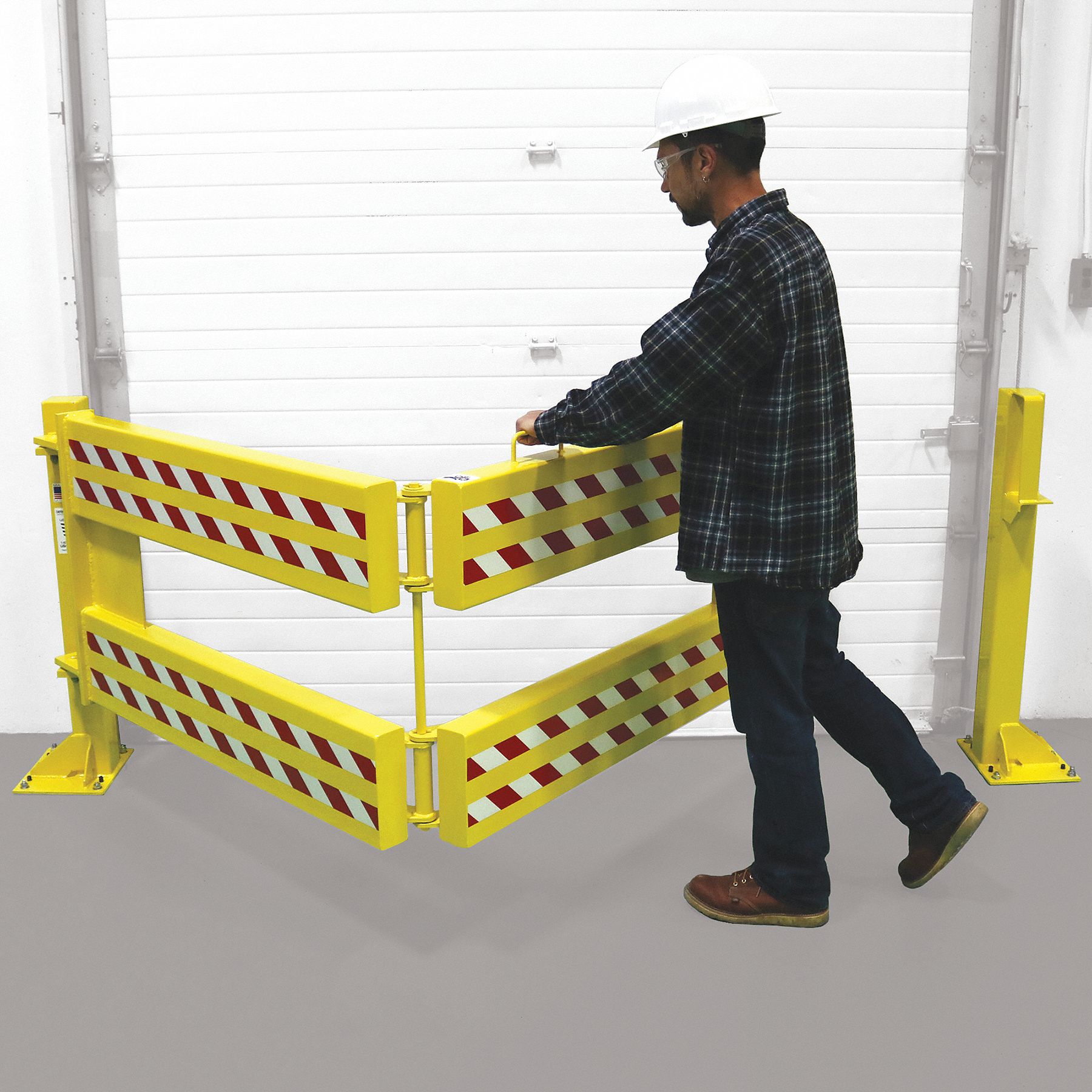 Manual Operation, Steel, Defender Gate 20 Safety Barrier, 6Ft - 378T03 ...