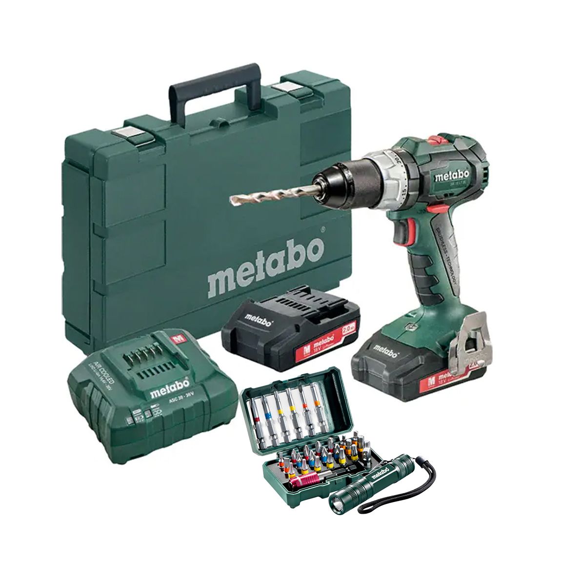 METABO, 18V DC, 44,563 in Chuck, Cordless Hammer Drill Driver and Bit ...
