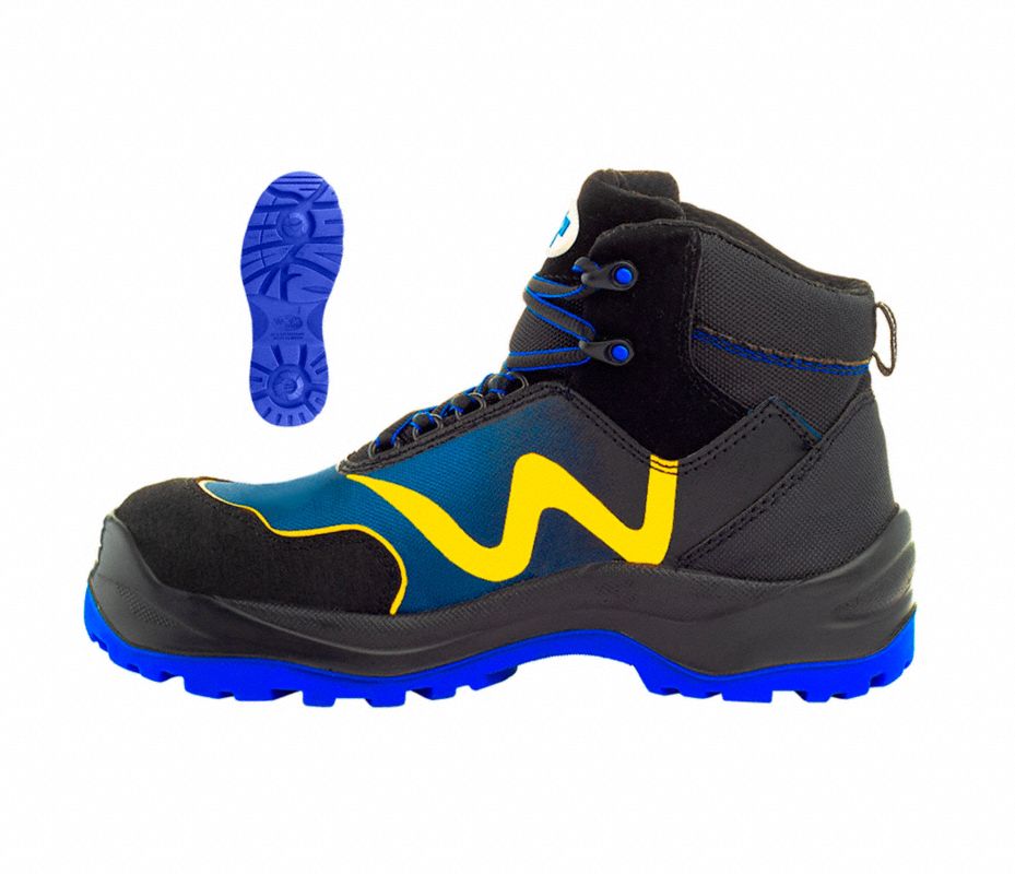 WSM Botines de Seguridad con puntera de Policarbonato Negro Talla 32 ...