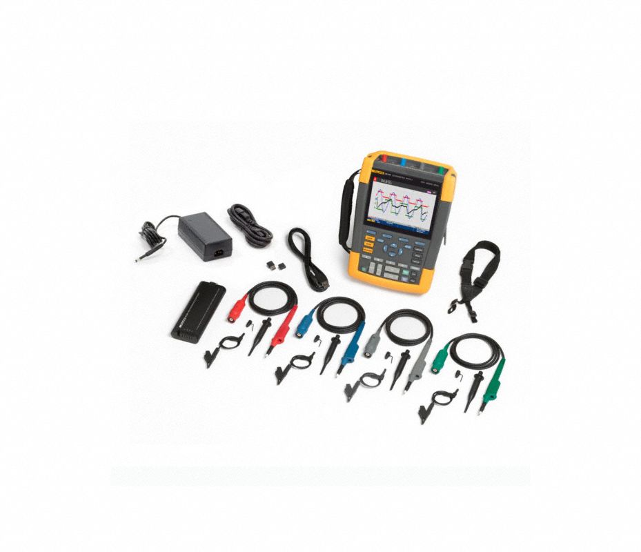 FLUKE Osciloscopio , Portátil , LCD , 200 MHz - 380JC4 | FLUKE-190-204 ...