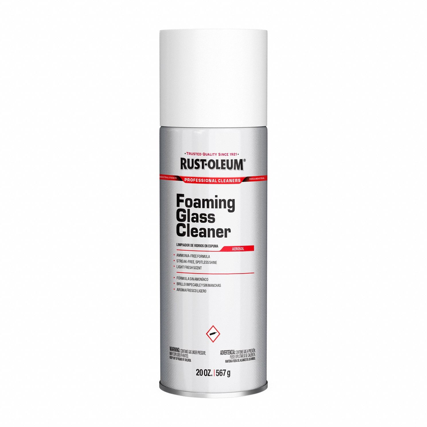 RUST-OLEUM PROFESSIONAL CLEANERS, Foam, Aerosol Spray Can, Glass ...