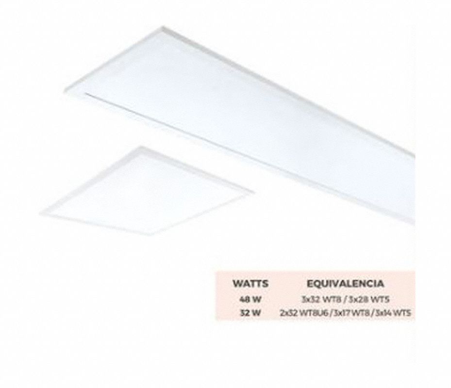 LUCECO Luminaria de Panel Plano,48.0W,5000K - 382WJ4 | ELPB24W50S502PK ...