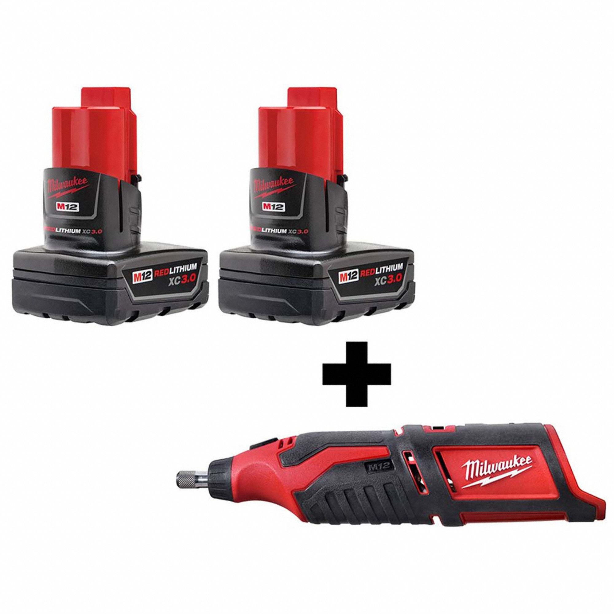 MILWAUKEE, 32,000 RPM Max. Speed, Variable Speed, Rotary Tool - 382YX8 ...