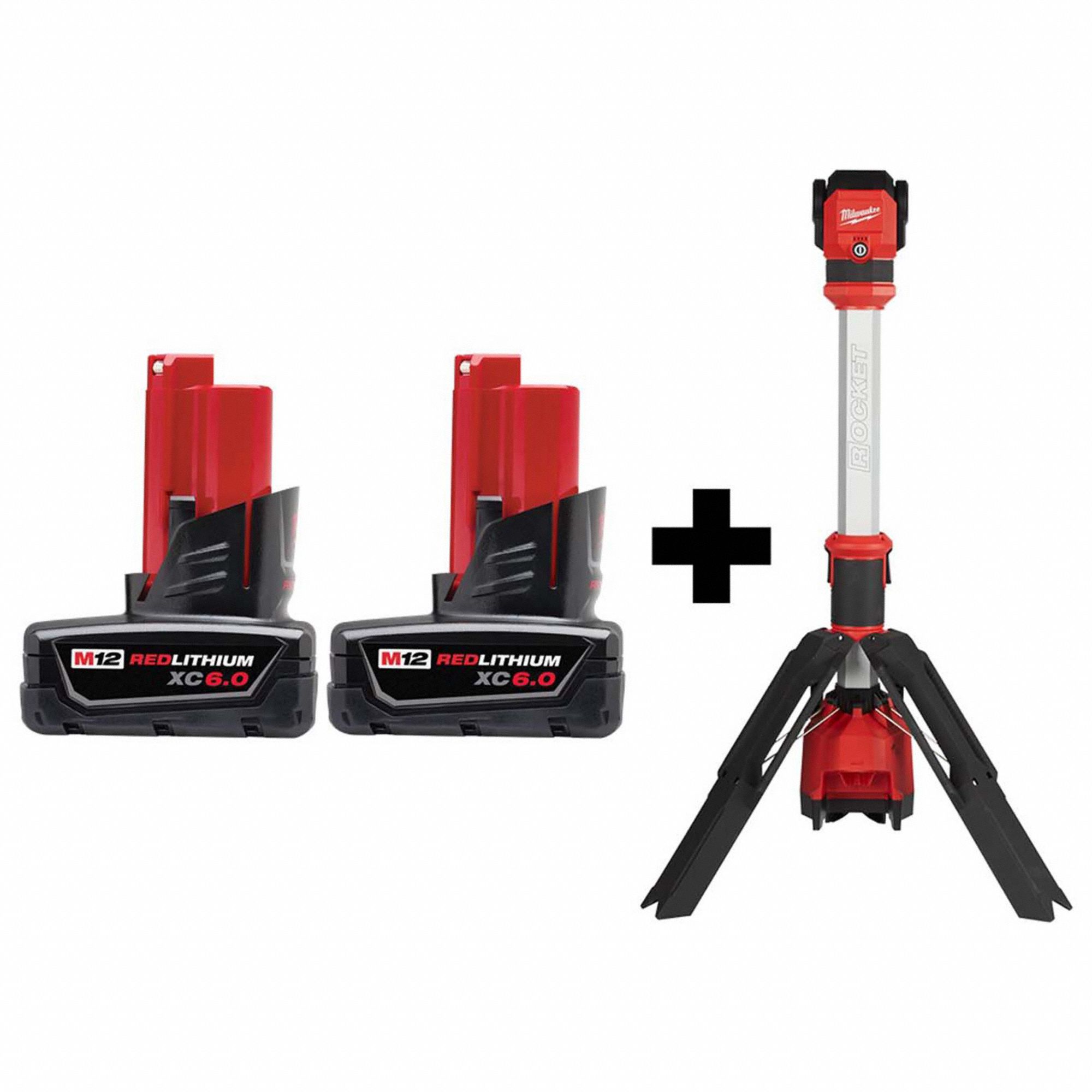 MILWAUKEE, M12, Battery Included, Cordless Job Site Light - 382ZA6|48 ...