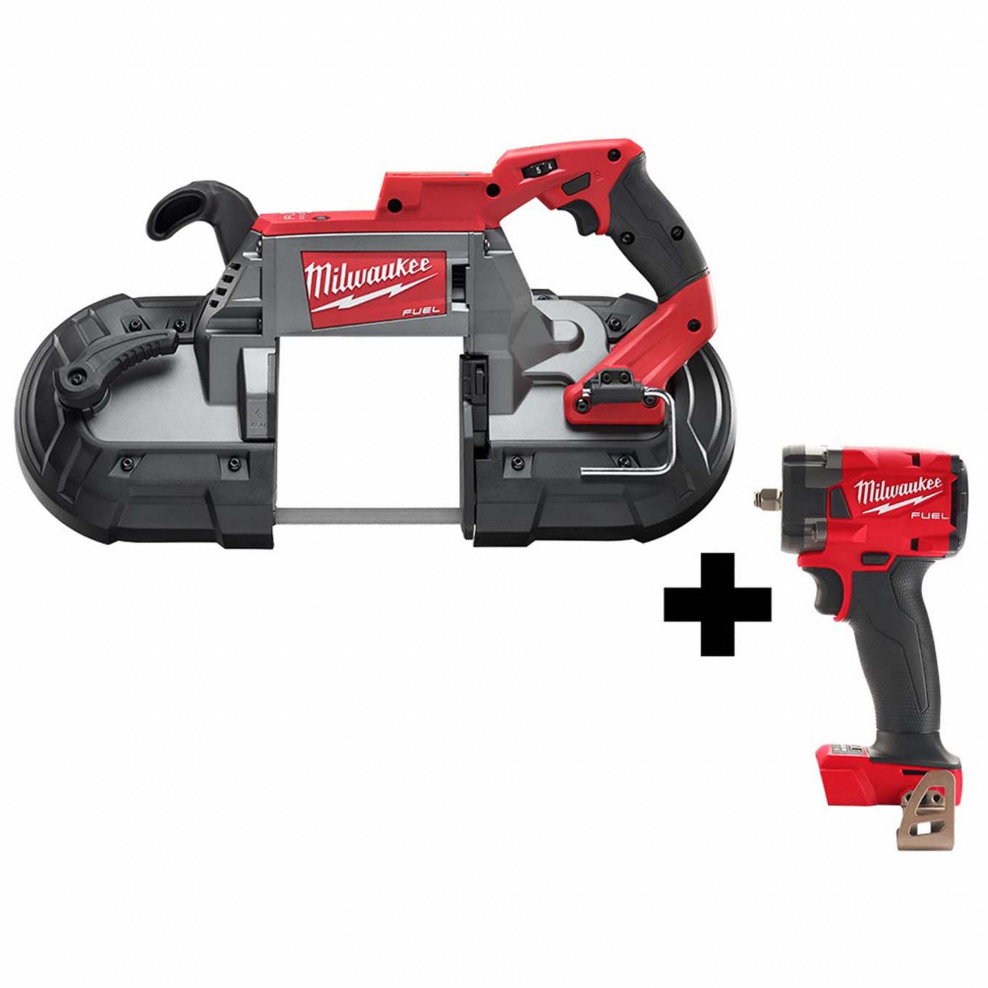 MILWAUKEE, 18 V Volt, 2 Tools, Tool Combination Kit - 382ZG7|2729-20 ...
