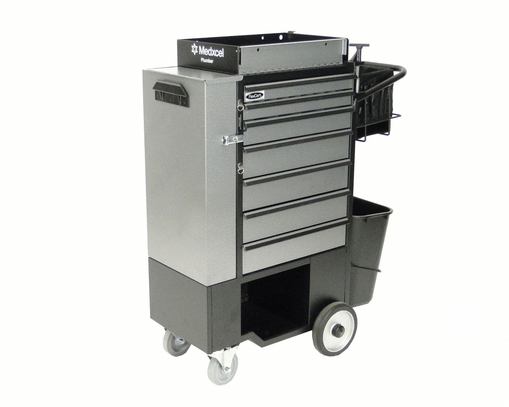 Plumbers Cart,Black,Medxcel - Grainger