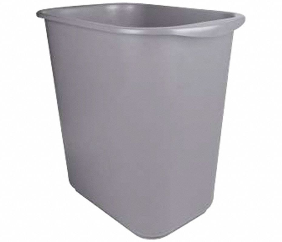 SABLON Bote de Basura, Rectangular, 3-1/2 gal., 12-3/8", Plástico, PolipropilenoBeige - 383ZG0 ...