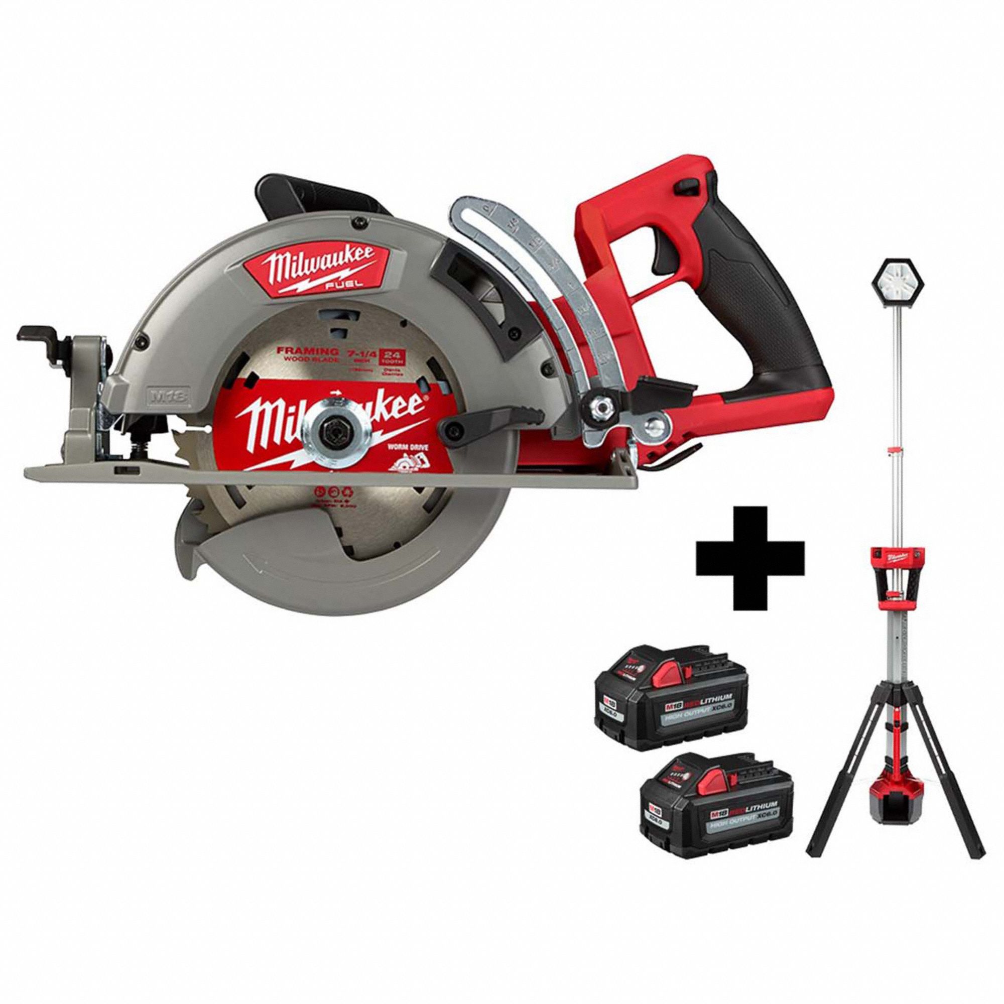 MILWAUKEE, 7 1/4 in Blade Dia., Left, Circular Saw Kit - 384NN2|2830-20 ...