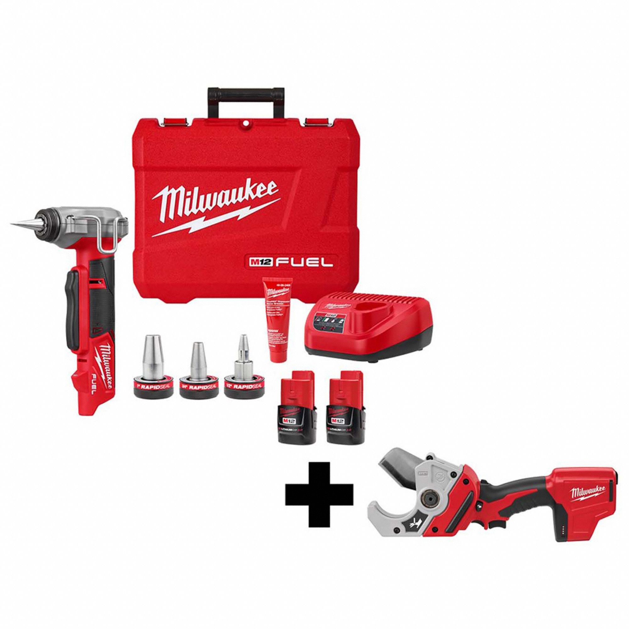 MILWAUKEE, 2 Tools, Expansion Tool, ProPEX(R) Expander Kit - 384NN4 ...
