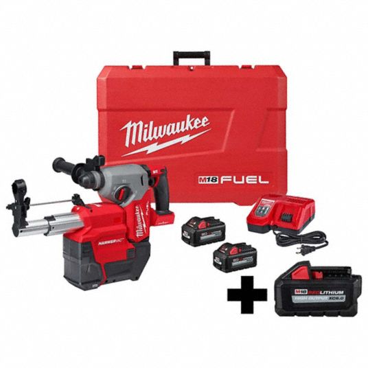 MILWAUKEE, D-Handle, 18 V, Rotary Hammer Kit - 384NV1|2914-22DE, 48-11 ...