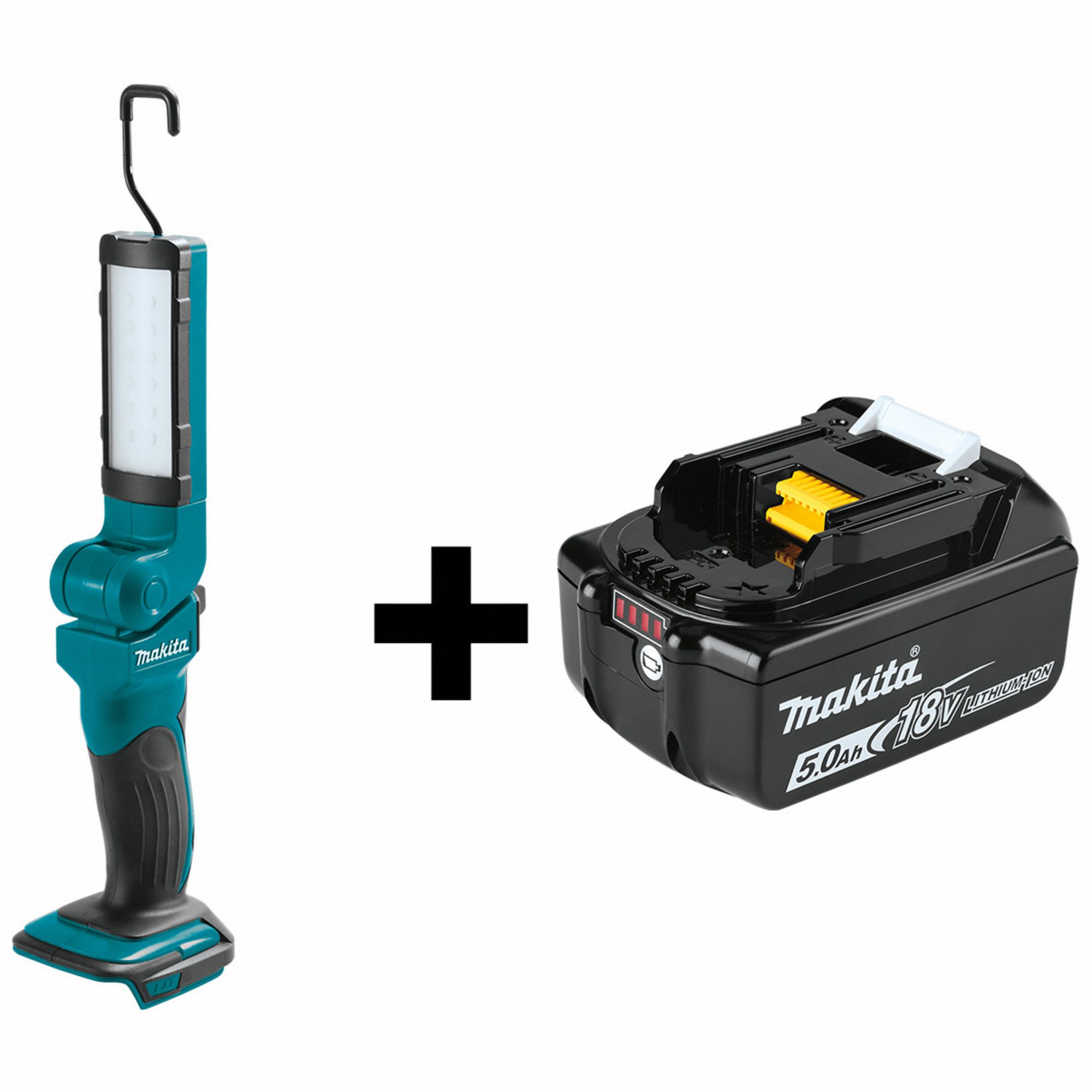 MAKITA, 18V LXT, Battery Included, Cordless Flashlight - 385JP2|DML801 ...