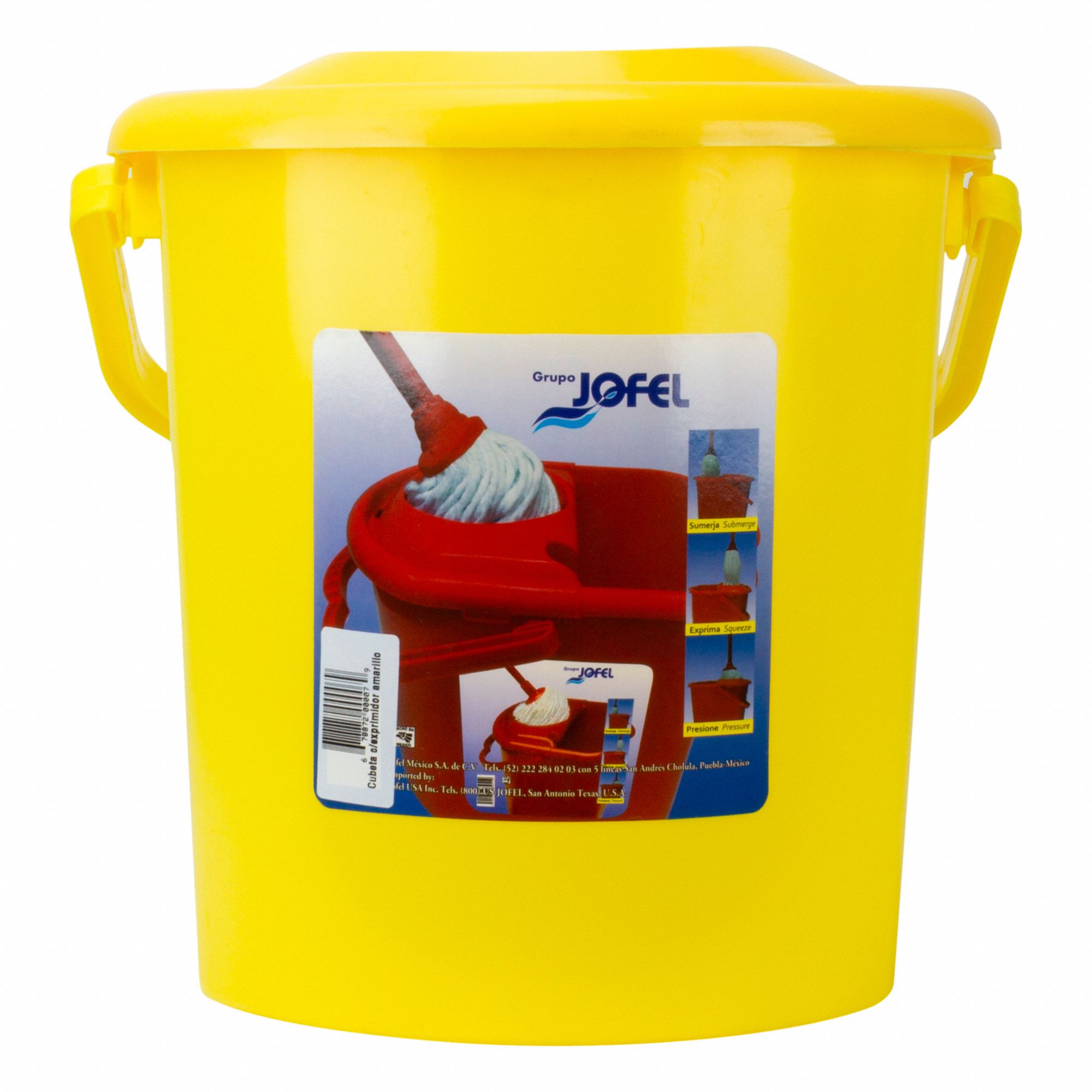 JOFEL Cubeta para Trapeador con Exprimidor, Embudo, 4 gal., No ...