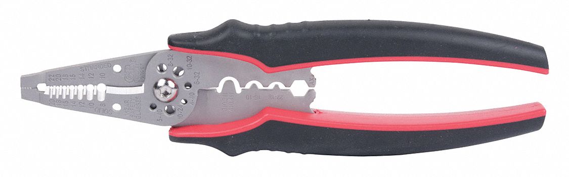 Wire Stripper,Crimper,Cutter,Pro Grade - Grainger