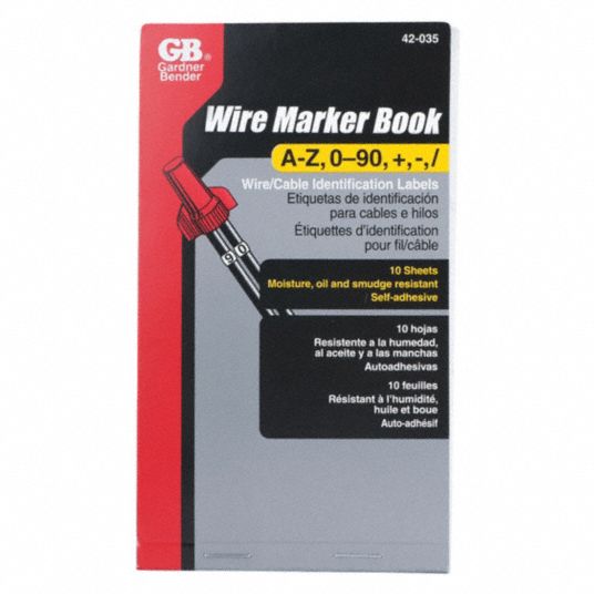 Wire Markers (A-Z,1-90,Symbols) - Grainger
