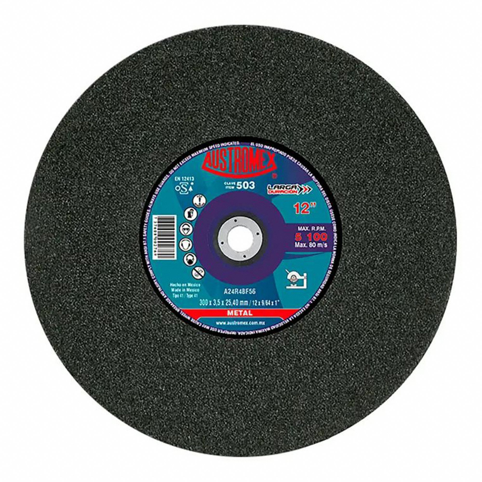 AUSTROMEX Disco para Corte,Tipo 41,5100 rpm,PQ10 - Ruedas Abrasivas de ...