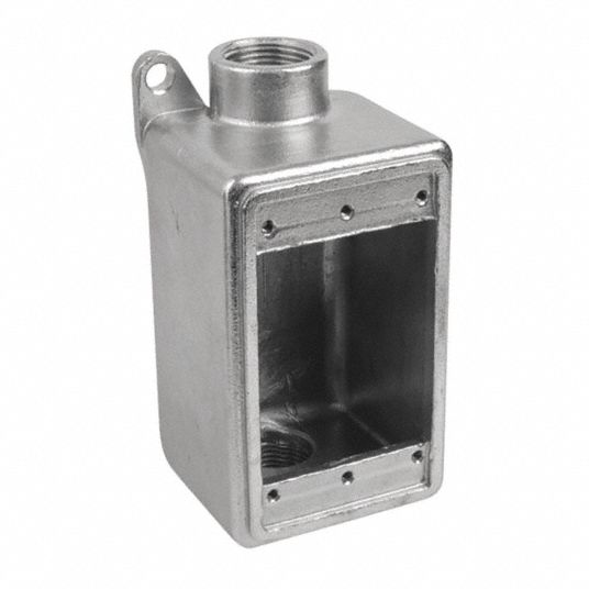 CALBRITE, Stainless Steel, Rectangular, Electrical Box - 38AX92 ...