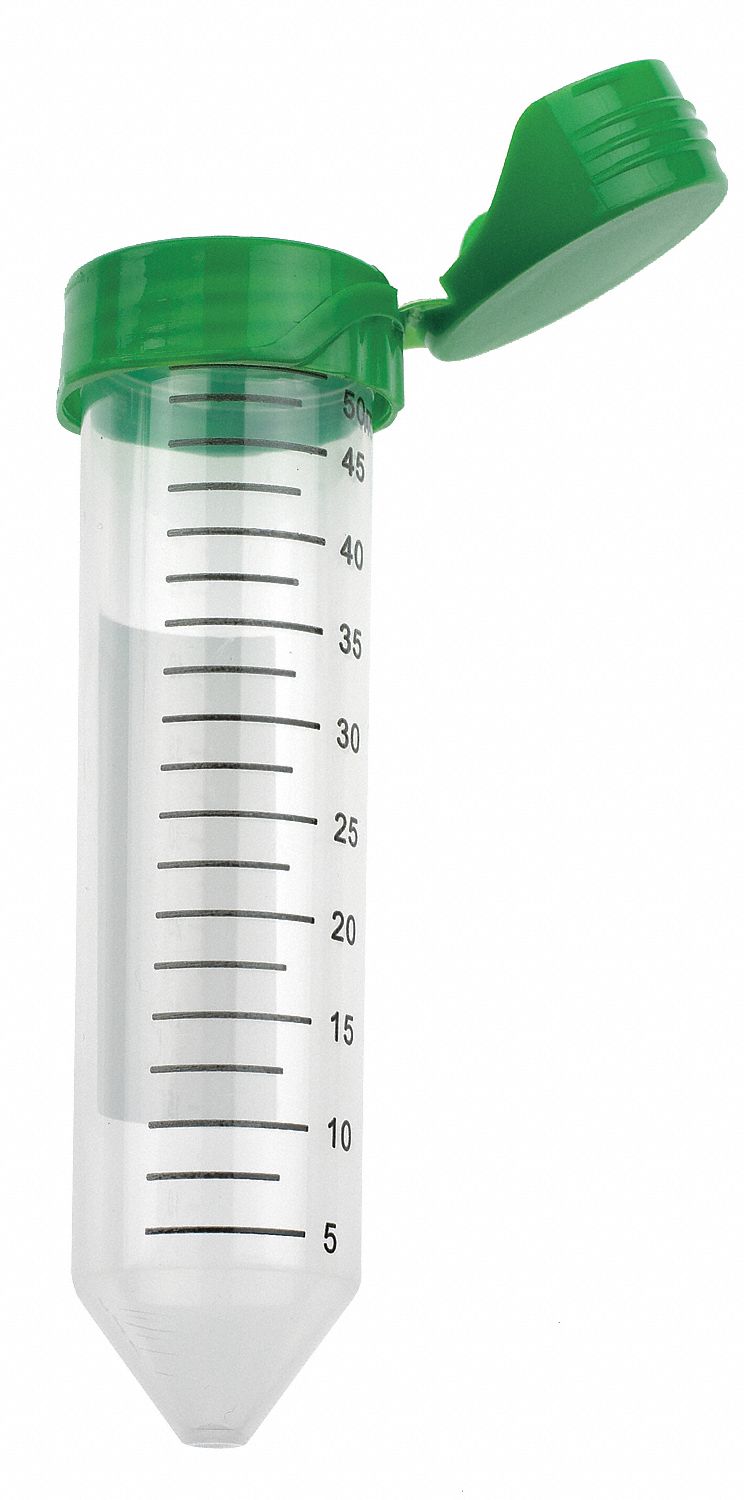 Polypropylene, 1.69 oz Capacity - oz, Centrifuge Tube - 38C770|229426 ...
